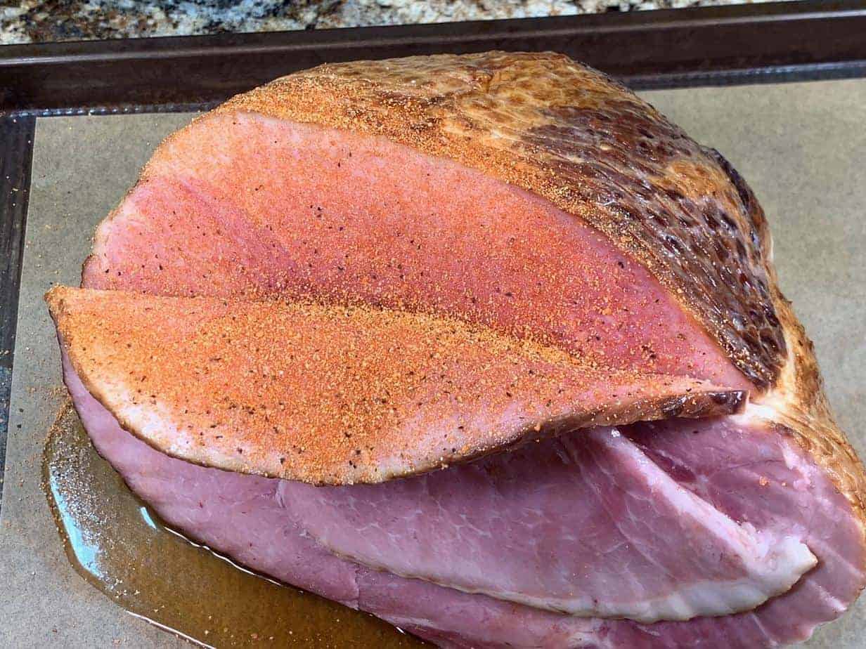 Double Smoked Holiday Ham Glazed with Maple Syrup - Learn to Smoke Meat ...