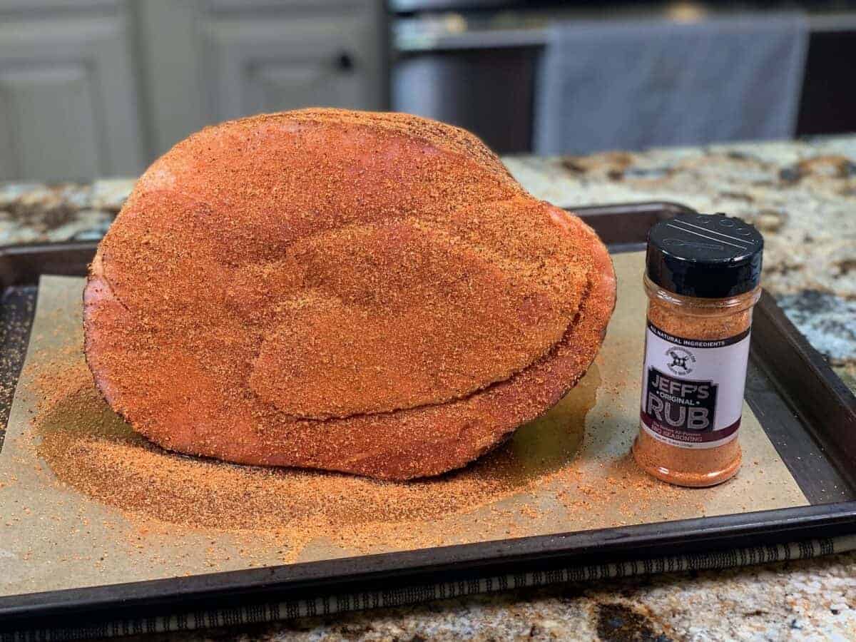 Double Smoked Holiday Ham Glazed with Maple Syrup - Learn to Smoke Meat ...