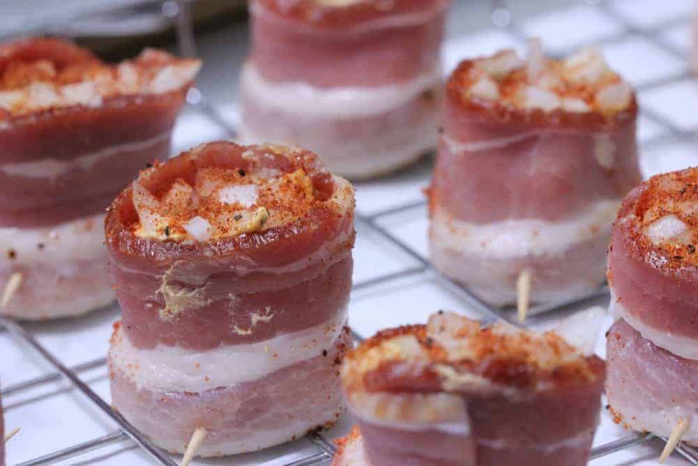 Smoked Pig Shots: Big Cheddar and Onion - Learn to Smoke Meat with Jeff ...