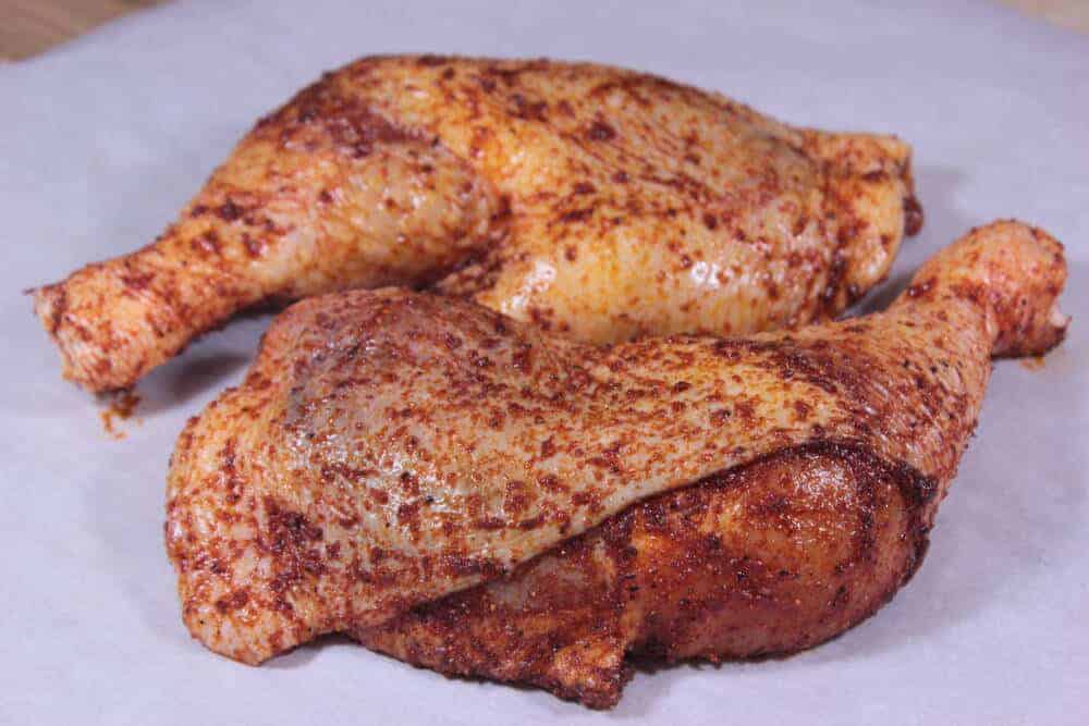 Smoked and Grilled Chicken Quarters - Learn to Smoke Meat with Jeff ...